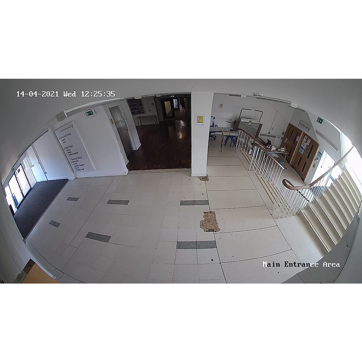 DS-2CD2345G0P-I 4MP Indoor 180° Panoramic Ultra Wide Viewing Angle Fisheye Dome POE IP Security Camera 30ft Night Vision, H.265, WDR, Built-in Micro SD slot (Max 256 GB) Compatible with Hik Vision NVR