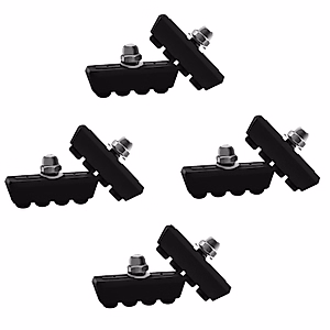 Fat-Cattie 4 Pairs (8 Pieces) Premium Bike Brake Pads,Caliper Brake Pads for Road Bicycle,Bike Brake Blocks of 40mm(Black)