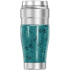 THERMOS Space Jam: A New Legacy Metallic Bugs STAINLESS KING Stainless Steel Travel Tumbler, Vacuum insulated & Double Wall, 16oz