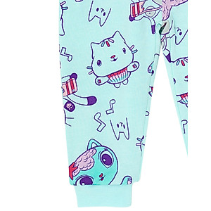 DREAMWORKS GABBY'S DOLLHOUSE Pandy Paws Cakey Cat MerCat Toddler Girls Fleece Zip Up Coverall Blue 3T