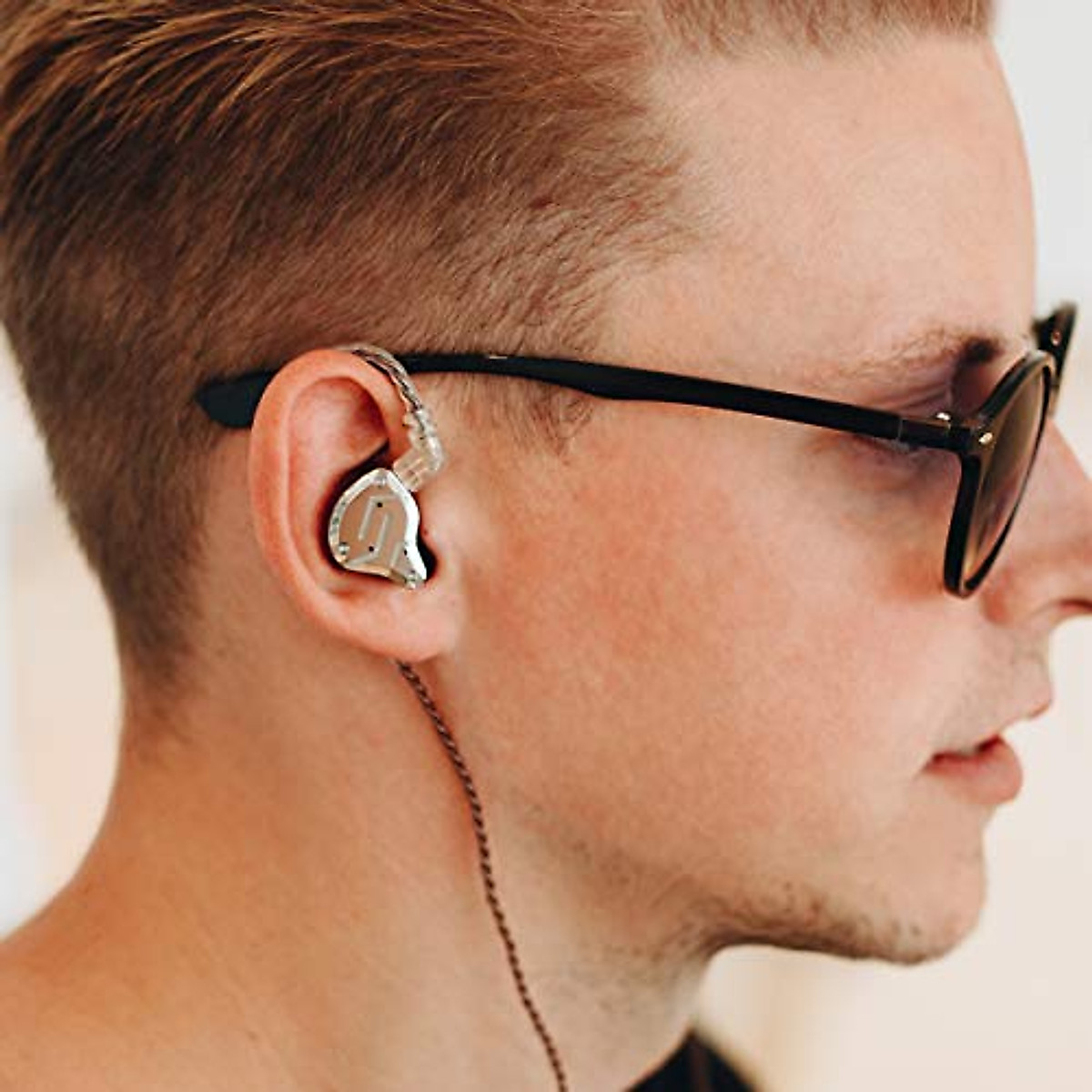 Wired Earbuds, in Ear Headphones, Gaming Earbuds, Earphones Wired with 4BA+1DD Hybrid 10 Drivers HiFi Bass in Ear Monitor, Noise Cancelling Earbuds Wired ZS10 Pro(with mic,Blue)