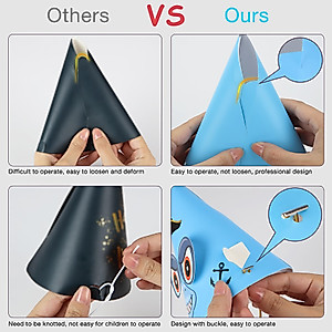 Leyzan Party Hats Birthday Crafts for Kids Activities Kit Make Your Own Animal Monster Paper Fun Hat Party Favor Gifts for Christmas Fiesta New Year