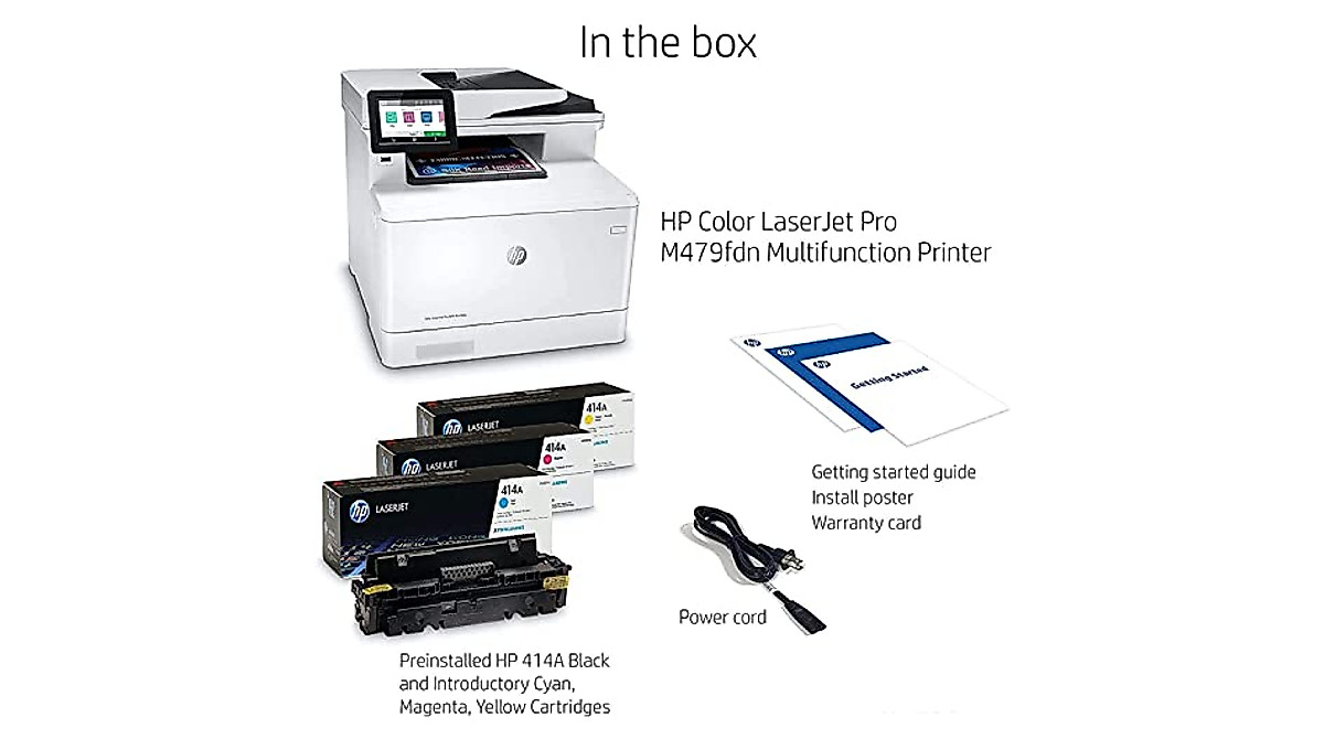 HP M479fdw Wireless Color Laser Printer - Print Scan Copy Fax