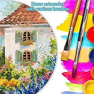 6 Pack 14 Inch Wood Rounds,14 Inch Round Wood Circles for Crafts, Unfinished Wood Circles Wood Sign Blank, Wooden Discs for DIY Crafts, Door Hangers and Christmas Decoration