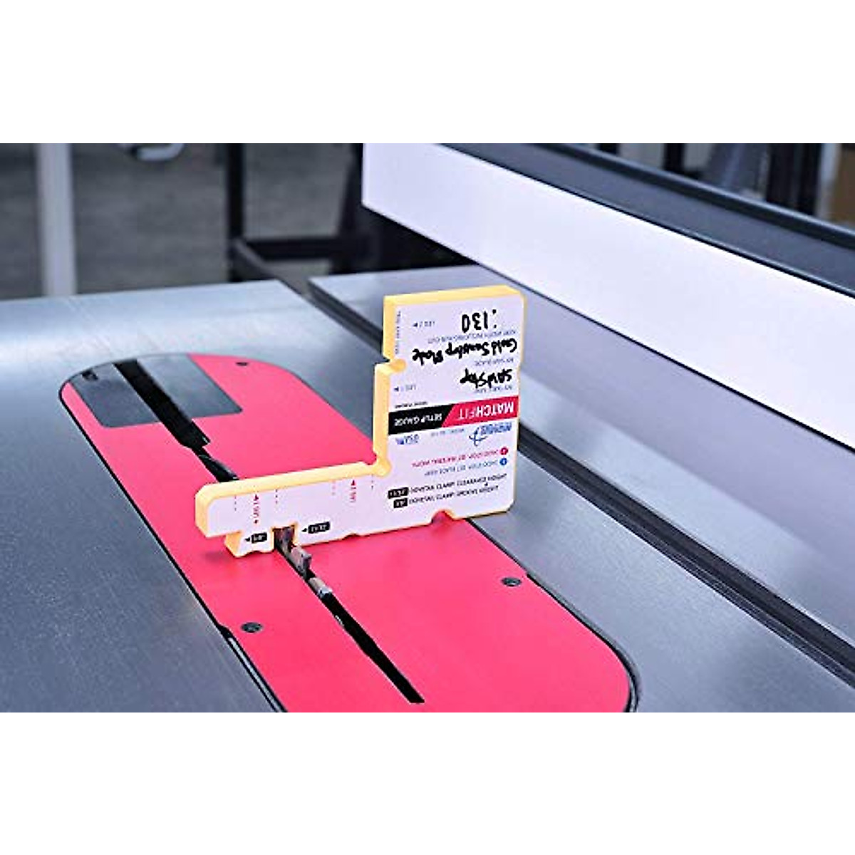 MICROJIG Matchfit SG-133 Setup Gauge Accessory, Yellow