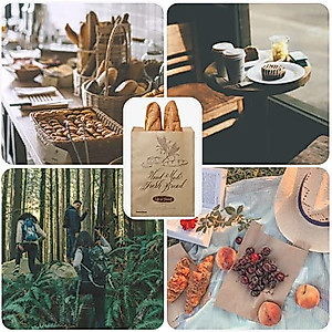 50 Pack 13.8 X 9.5 Inch Kraft Paper Bread Bags for Homemade Bread, Large Paper Bakery Bags for Bread Loaves, Eco Friendly Bread Packaging Storage Loaf Bags for Home Kitchen Bakery.…