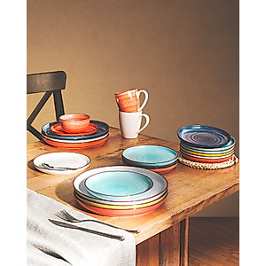 Sweese 10 Ounce Bowls & 10 Inch Plates Set of 6