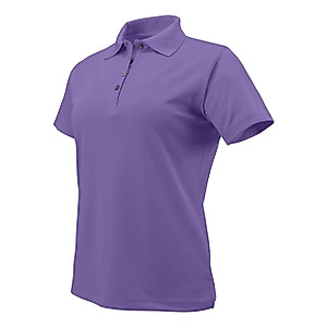 Paragon Women'S Performance Mesh Polo (Grape) (S)