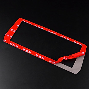 AIRSPEED Car Central Navigation Screen Panel Cover Carbon Fiber Center Console Auto Interior Trim Sticker for Toyota Supra GR A90 A91 MK5 2019-2022, Black