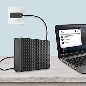 12V AC Power Adapter Supply Cable for Seagate External Hard Drive, HDD External Hard Drive, Seagate Srd00f2, Goflex Freeagent, WD Western Digital My Book External Hard Drive, 5FT Charger Cord