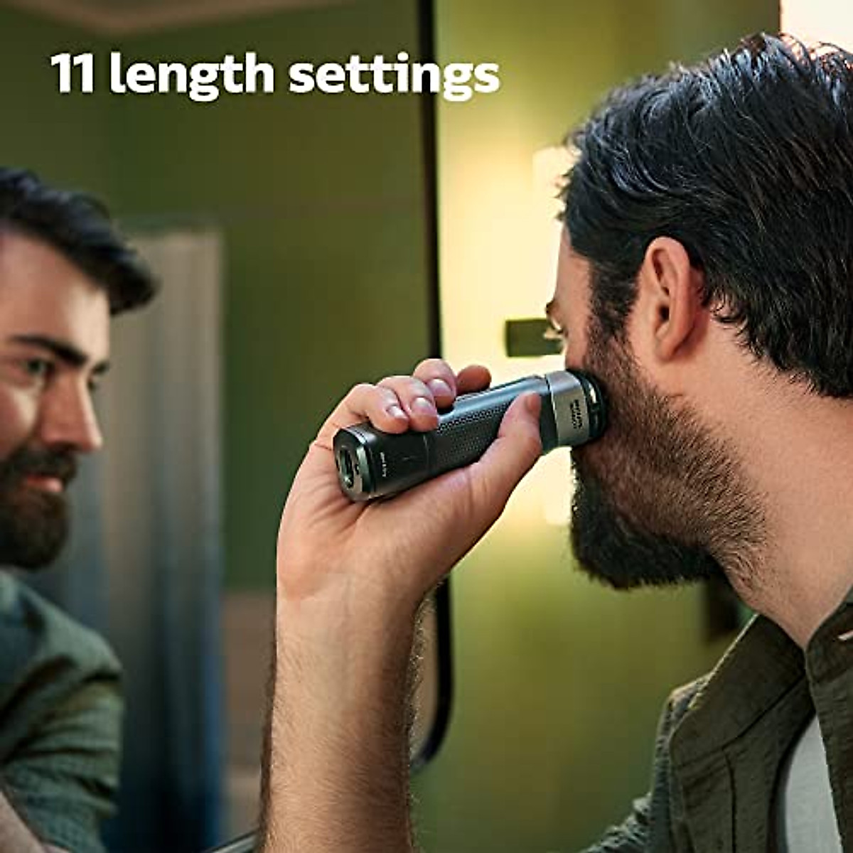 Philips Norelco Multigroom Series 5000 18 Piece, Beard Face, Hair, Body and Intimate Hair Trimmer for Men - NO BLADE OIL MG5910/49