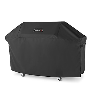 Weber Genesis 400 Series Premium Grill Cover, Heavy Duty and Waterproof, Fits Grills Up To 69 Inches Wide