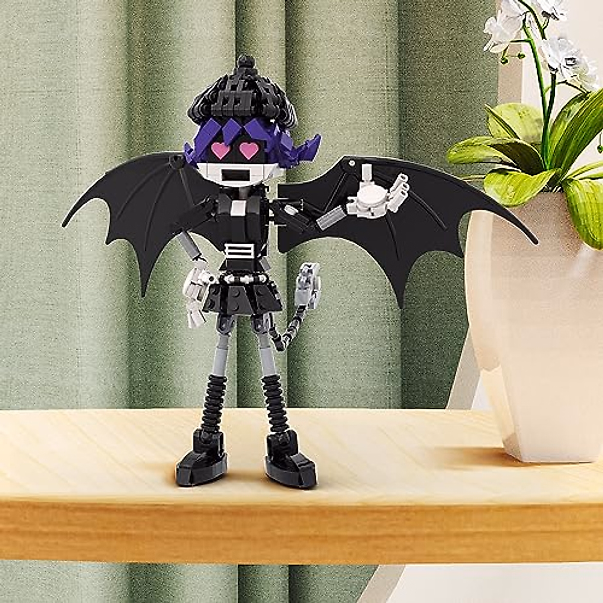 HzrYod Murder Drones Uzi Action Figure Building Block Sets, Popular TV Character Uzi/N/V Anime Model Toys Compatible for Lego Halloween Building Bricks for Fans Kids Aged 6+ (399 Pcs), M0652-23