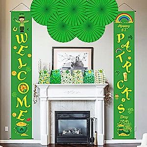 St Patrick's Day Paper Gift bag Shamrock Treat Bags Goodie Bags for Party Favors 24 Pack