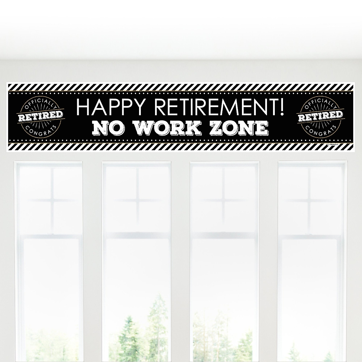 Big Dot of Happiness Happy Retirement - Retirement Party Decorations Party Banner