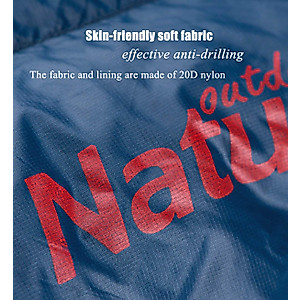 Naturehike Ultralight Goose Down Camping Sleeping Bag 800 Fill Power Compact Envelope Backpacking Sleeping Sack for Hiking Outdoor (Blue)