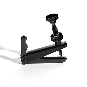 MI&VI Cello Fine Tuners Adjusters - Stainless Steel 4 Pcs (Stable Black - 3/4-4/4 Size)