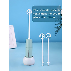 DOOBAANN Handheld Electric Formula Stirrer,Handheld Drink Mixer (Blue)