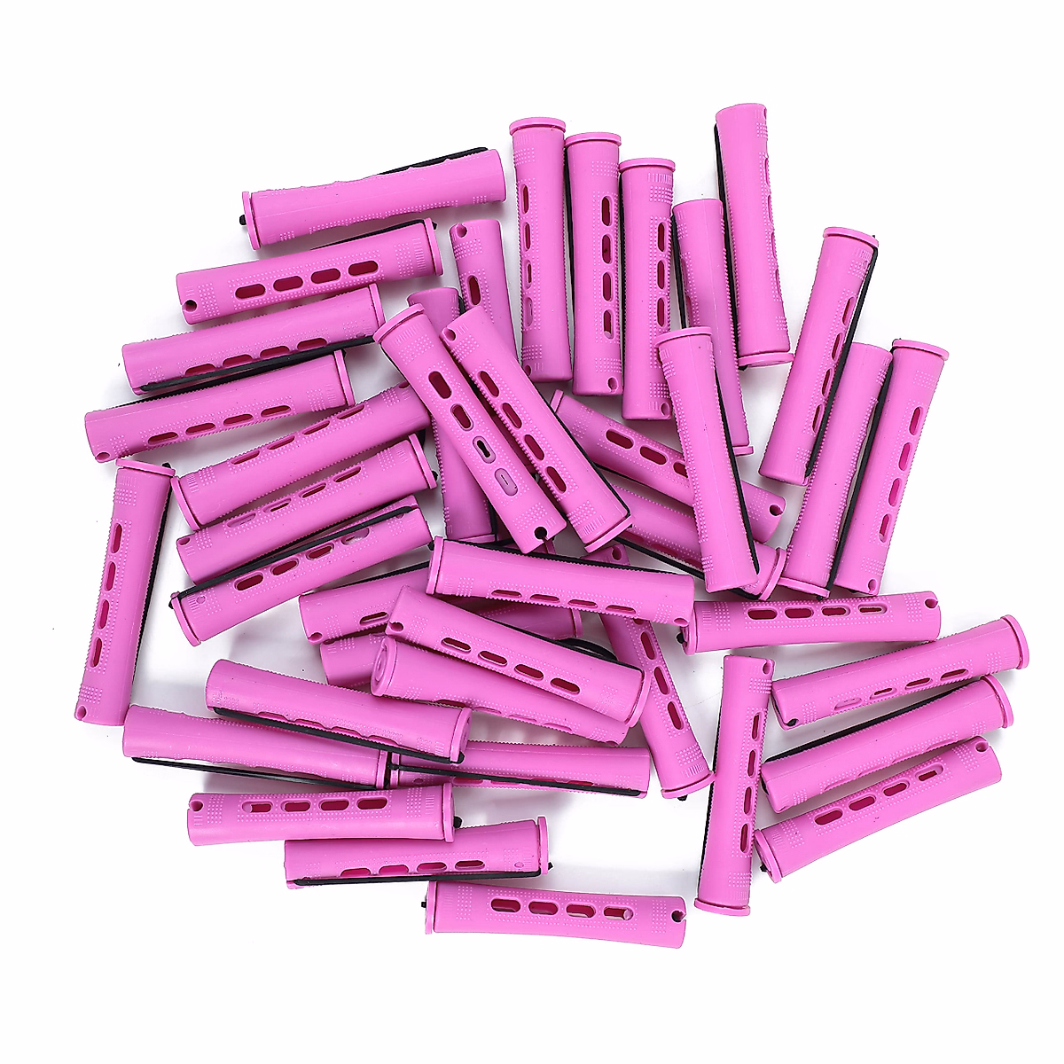 20pcs Women's Perm Rods Set for Natural Hair: 2 Sizes Cold Wave Hair Rollers for Curling and Styling All Hair Lengths - DIY Hairdressing Tools (Purple)