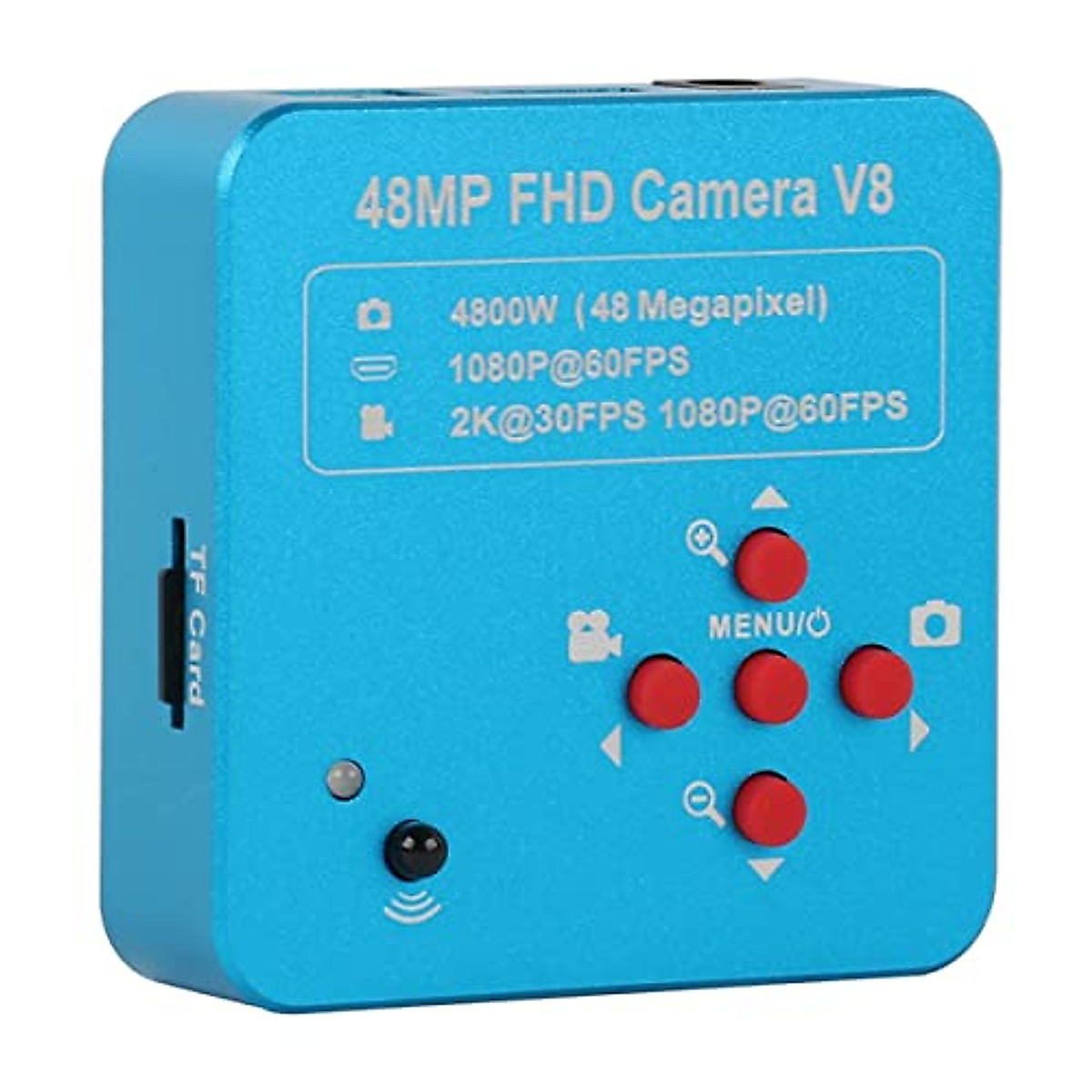 Handheld Digital Microscope Accessories 48MP 2K Video Microscope Camera, 100X 130X 180X 200X 300X 500X Monocular Lens 56 LED Light Microscope Accessories (Color : Camera)