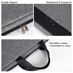 17-17.3 Inch Laptop Bag, Men Women TSA Briefcase with Organizer for HP Envy 17 17t/Pavilion 17, Dell Inspiron 17/G3 G7 17.3, Ideapad 330 L340 17.3, Acer Aspire 17.3, ROG MSI GS75 17.3 Case, Gray