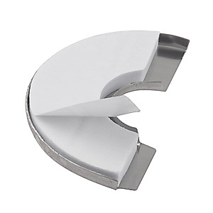 Rrina 4Pcs 304 Stainless Steel Wall Split Flange Round Escutcheon Plate Cover for Various Pipes (42mm/1.65in)