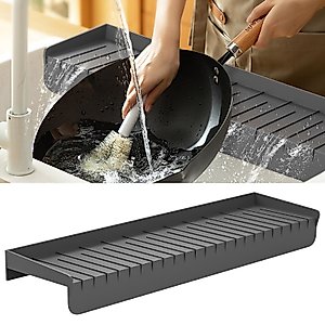 Silicone Sink Edge Protectors for Kitchen Sink, Kitchen Sink Splash Guard, Multifunction Kitchen Sink Accessories, Stainless Steel, Granite, Quartz Countertop Protectors For Kitchen & Bathtub Sink