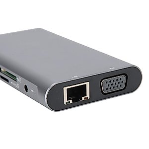 Multifunction Docking Station, Computer Adapter, Type‑C Docking Station, Information Transfer for Computer Home Office