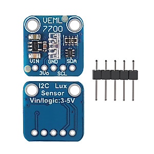 AITRIP 2PCS VEML7700 Ambient Light Sensor Module 120k Lux Light Measuring Sensor Board 3.3V 5V I2C IIC Interface for Arduino Raspberry Pi