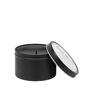 Archipelago Botanicals Black Forest Travel Tin Candle, Dark Ebony Wood, Douglas Fir and Black Currant Scent, Lead-Free Candle Wick, Burns Approx. 30 Hours (5.7 oz)