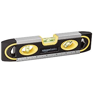 Amazon Basics 24-Inch Heavy Duty Shock Resistant Aluminum Alloy Magnetic Spirit Level