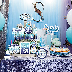 15 Pieces Christmas Tiered Tray Decor Gingerbread Christmas Decor Farmhouse Christmas Table Decorations Tiered Tray Christmas Decor Set Winter Wooden Sign Tabletop for Xmas Party (Vivid Style)