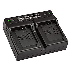 BM Premium NB-13L Dual Battery Charger for Canon PowerShot SX740 HS, G1 X Mark III, G5 X, G5 X Mark II, G7 X, G7 X Mark II, G7 X Mark III, G9 X, G9 X Mark II, SX620 HS, SX720 HS Cameras