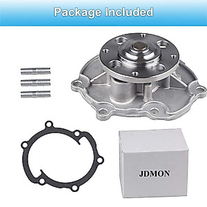 JDMON Compatible with Water Pump with Gasket Chevy Buick Cadillac GMC Pontiac SAAB Saturn Suzuki 2.8L 3.0L 3.6L V6 Replace AW5103
