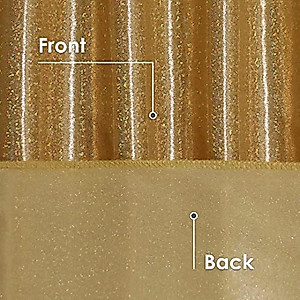 Fitable Gold Sequin Tablecloth for Parties 60x84 Inch - Sparkle Glitter Table Cloth Laser Rectangle Table Cover Overlay for Wedding Baby Shower Ceremony Birthday Cake Table Holiday Banquet Decoration