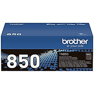 Brother Genuine High Yield Toner Cartridge, TN850, Replacement Black Toner, Page Yield Up To 8, 000 Pages, Amazon Dash Replenishment Cartridge