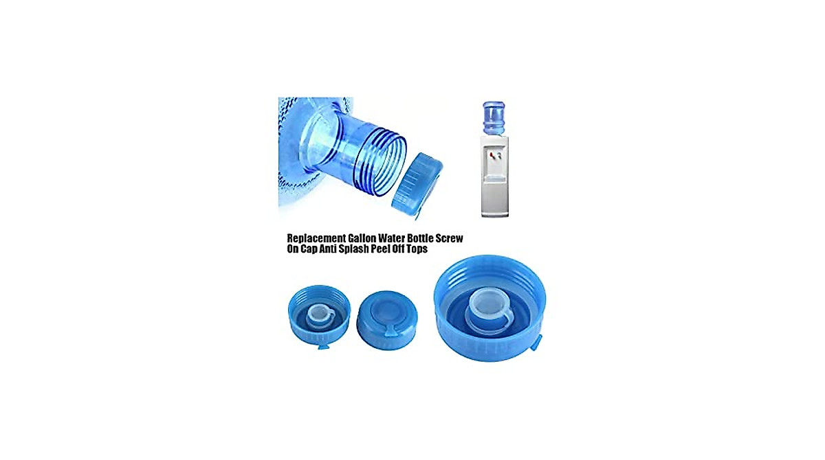 FastUU 5 Pack Blue Screw-On Gallon Bottle Caps