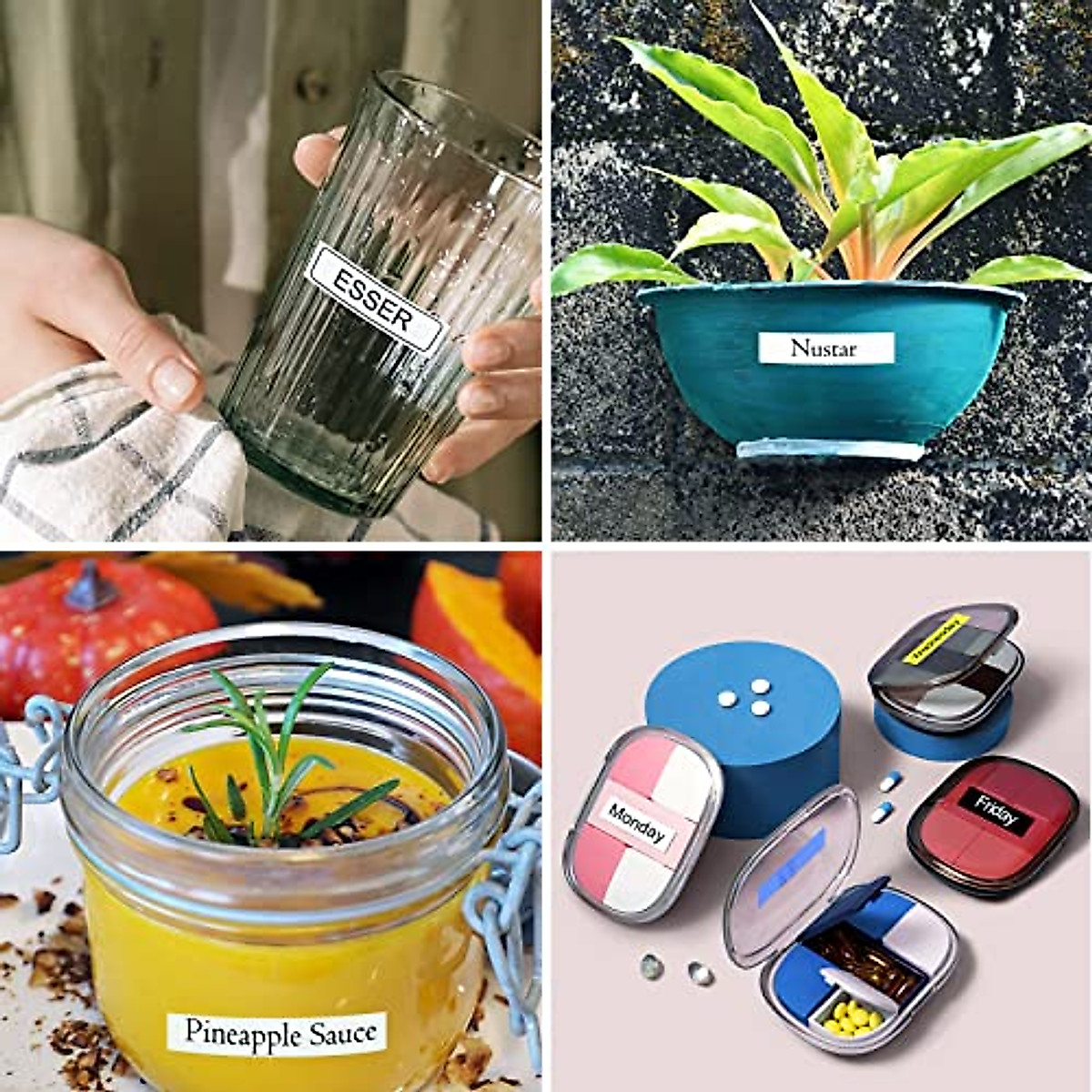 TZe TZ Tape 12mm 0.47 Laminated White Replacement for Brother P Touch TZe-231 TZe231 Label Maker Tape 12mm Compatible with Brother Label Maker PT-D210 PT-D220 PT-H110 PT-D600 PT-D400, 8m 26.2ft