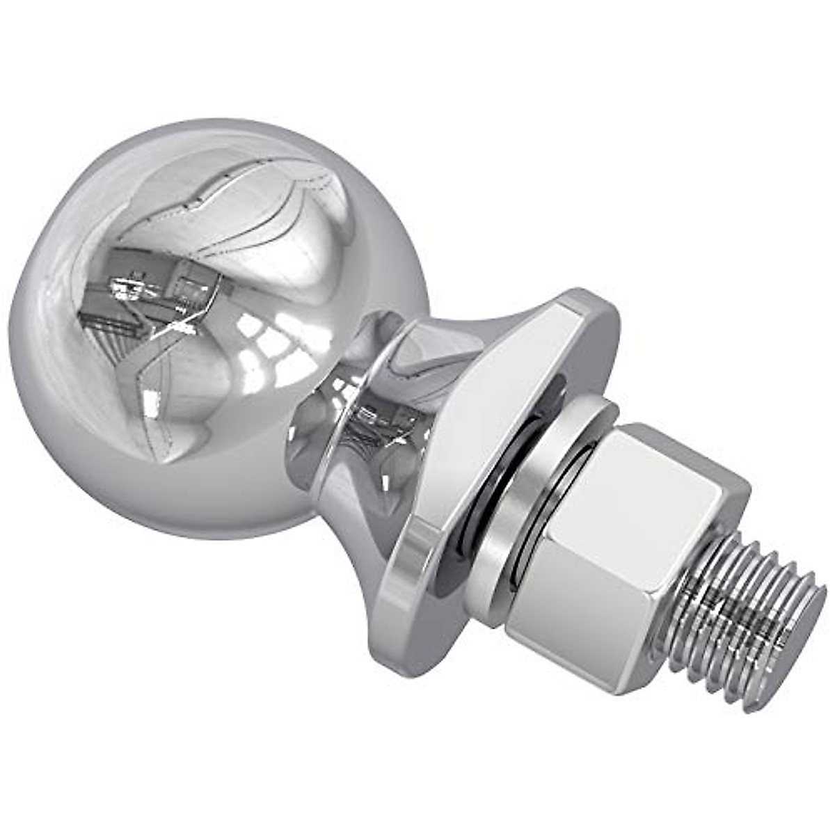 TCE ATRLY2002U Torin Trailer Hitch Ball, 2 Inch Diameter, 3 Ton (6,000 lbs), 1 x 2-1/8-Inch Shank