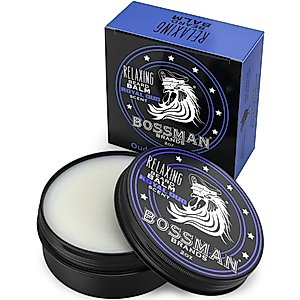 Bossman Relaxing Beard Balm - Beard Tamer, Relaxer, Thickener and Softener Cream - Beard Care Product - Made in USA (Royal Oud Scent)