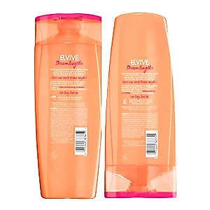 L'Oreal Paris Elvive - Dream Lengths - Restoring Shampoo & Super Detangler Conditioner Set - One Set