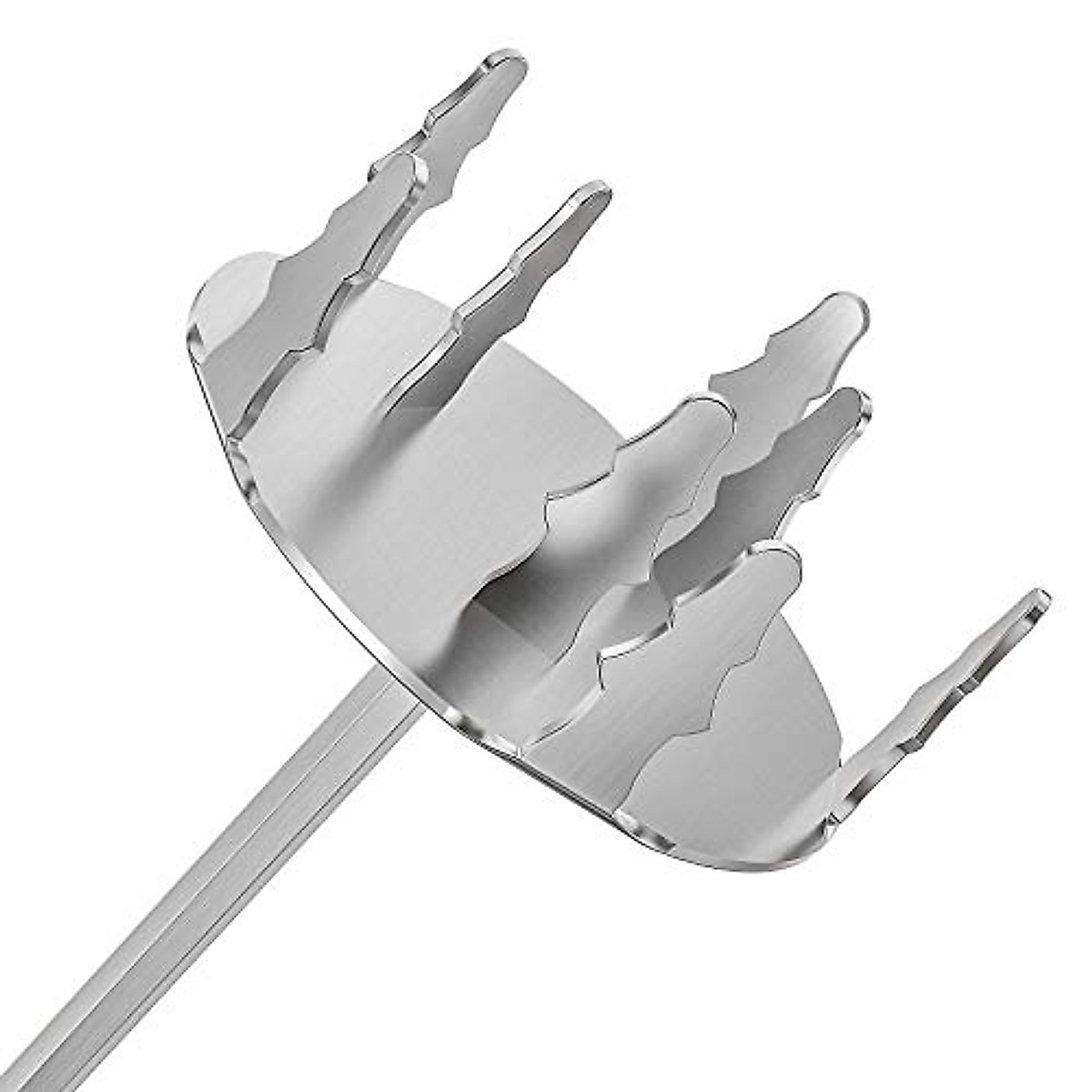 Onlyfire 4 Inch Stainless Steel Pork Puller Used with Standard Hand Drill for Beef, Chicken, Potato Masher and Tamale Meat
