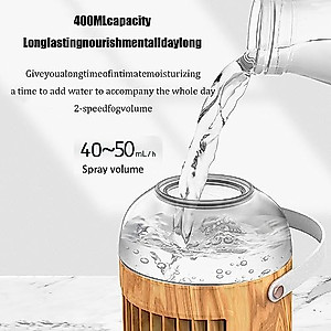 KALWEL,Portable Air Conditioners,Fans That Blow Cold Air,Mini Air Conditioner,Air Conditioner Portable for Room-3 Adjustable Speeds,USB,Support Remote Control,400ml,12V-for Bedroom,Office,RV,Camping