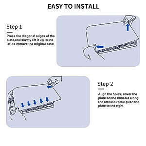 PS5 Console Face Plates,Playstation 5 Accessories with Fan Vents Faceplate，with Dust Filter for Cooling Vents,Shockproof ABS Shell Cover Case (Pattern Disc Edition)