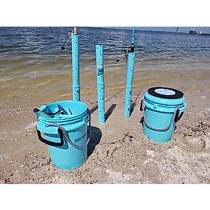 Adjustable Sand Spike Rod Holder-great for surf, bank, beach fishing, from 24" expand to 44"