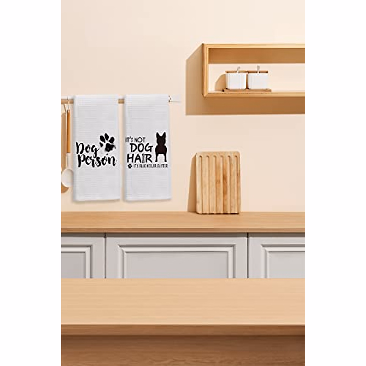 It’s Not Dog Hair It’s Blue Heeler Glitter Kitchen Towels Bath Towels,16 x 24 Inch Set of 2 Soft and Absorbent Funny Dog Hand Towels Tea Towels Dish Towels Sets,Dog Lovers Dog Mom Girls Women Gifts