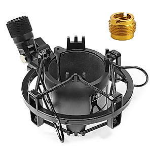 SUNMON AT2020 Shock Mount, Shock Mount Stand Reduces Vibration Noise for Audio Technica AT2020 AT2035 AT4040 AT2020USB ATR2500x Condenser Micphone