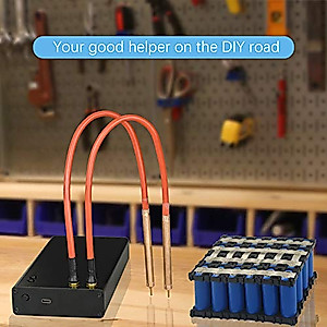 Spot Welder Rechargeable Upgraded Enhanced Spot Welding Machine 6700Mah Battery for Energy Storage Protable Spot Welding Equipment with USB Fast Charging