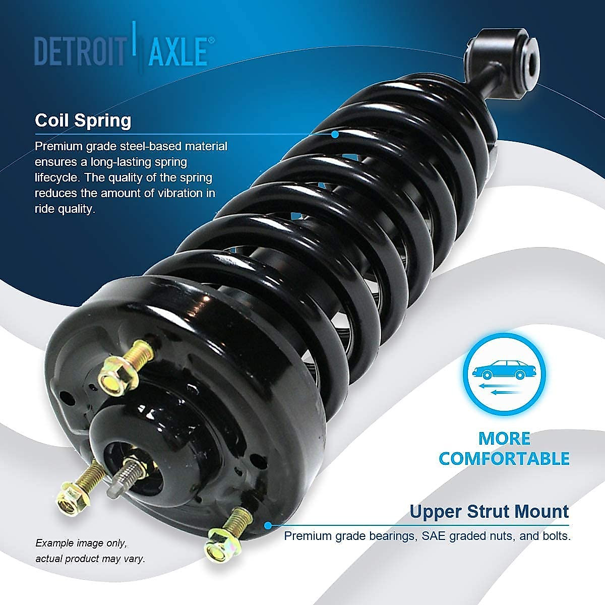 Detroit Axle - 14pc Front Suspension Kit for 4WD 2005-2008 Ford F-150, 2006-2008 Mark LT 2 Upper Control Arms with Ball Joints 2 Lower Ball Joints 2 Struts Replacement 2 Sway Bars 4 Tie Rod 2 Boot