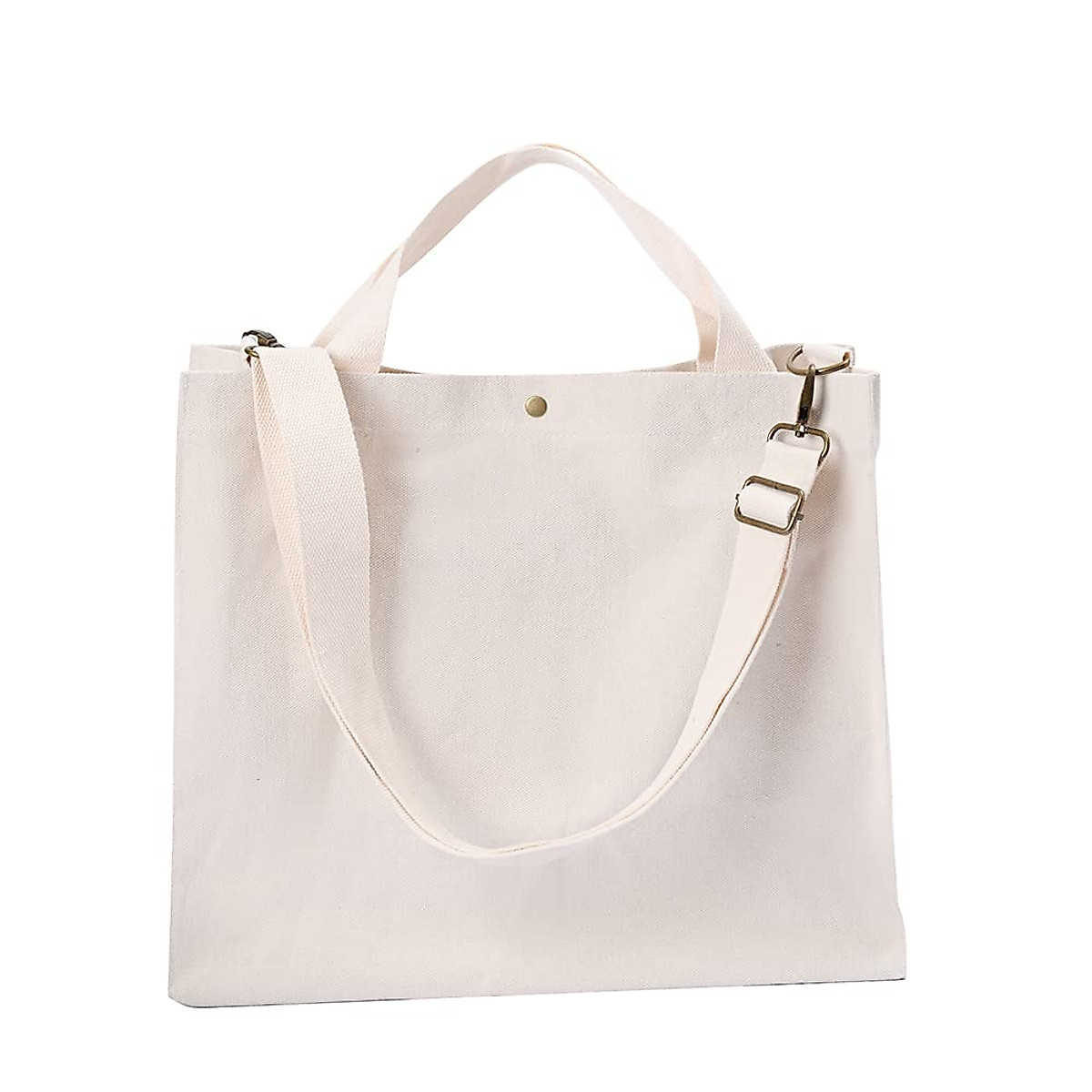 Augbunny Heavy Duty Canvas Extra Large Shoulder Crossbody Bag Grocery Shopping Bag Beach Tote Multi Purpose Daily Use Casual Tote